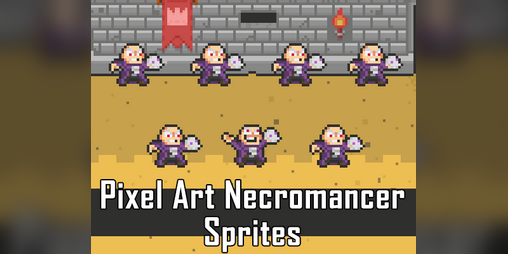 2D Pixel Art Necromancer Sprites by Elthen's Pixel Art Shop