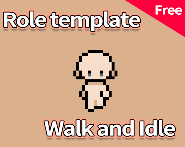 Pixel Character Template Sheet by Moran0