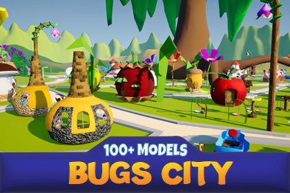 Bugs City Environment Pack (Unity, UE) by hayq_art