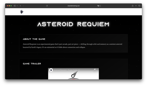 New Mini Site - Asteroid Requiem [Early Access] by Wizards in Training