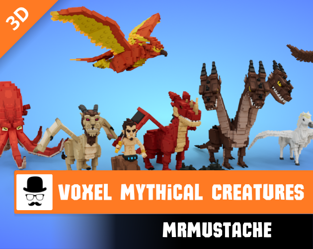 Voxel Mythical Creatures Pack by MrMGames
