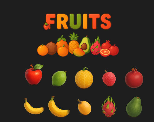 Fruits asset pack by QuantumQuacks