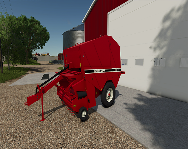 Gehl 1310 Round Baler FS25 by Borrowed Parts Modding
