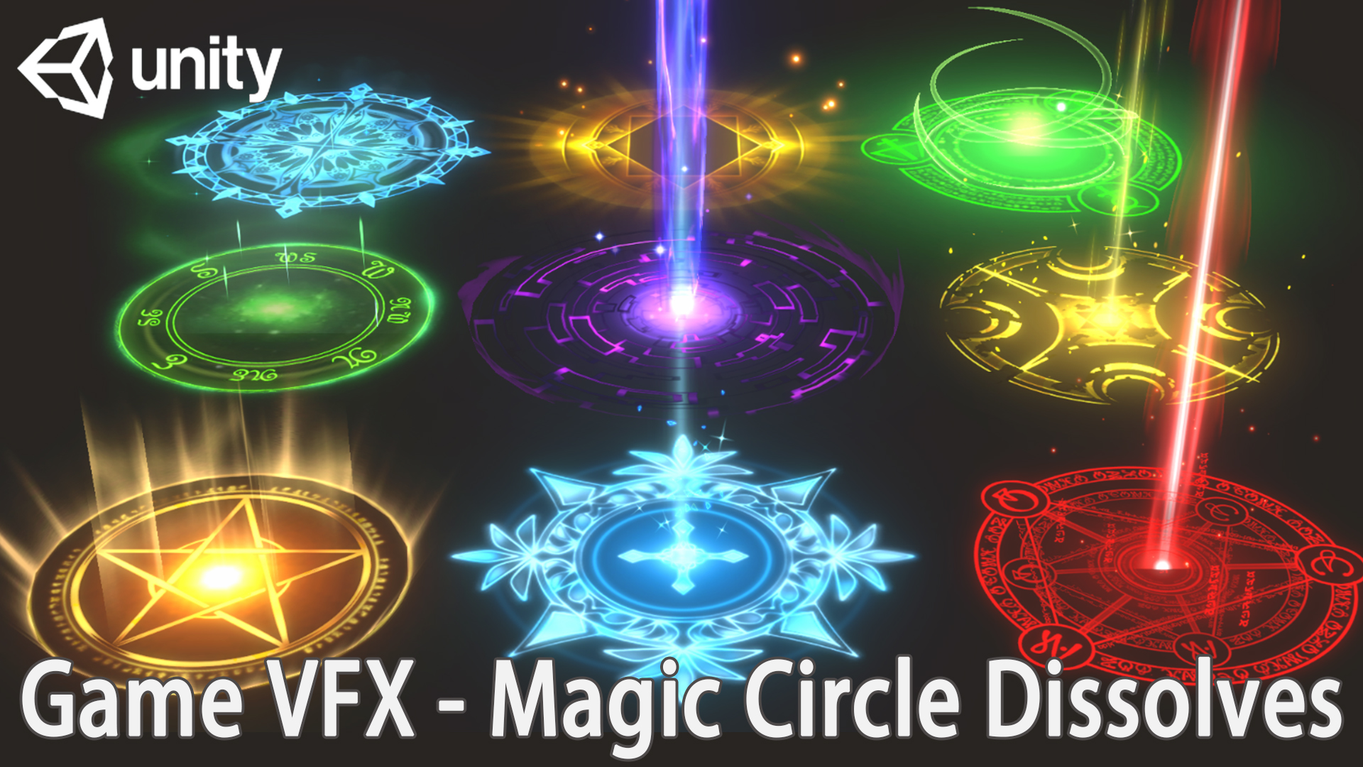 Unity Game VFX - Magic Circle Dissolves by Eric Wang_Unity VFX Artist