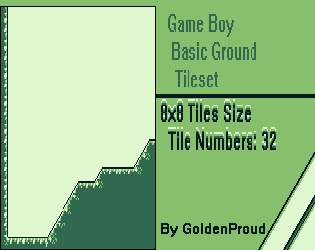 Basic Ground Tileset For GBStudio by GoldenProud