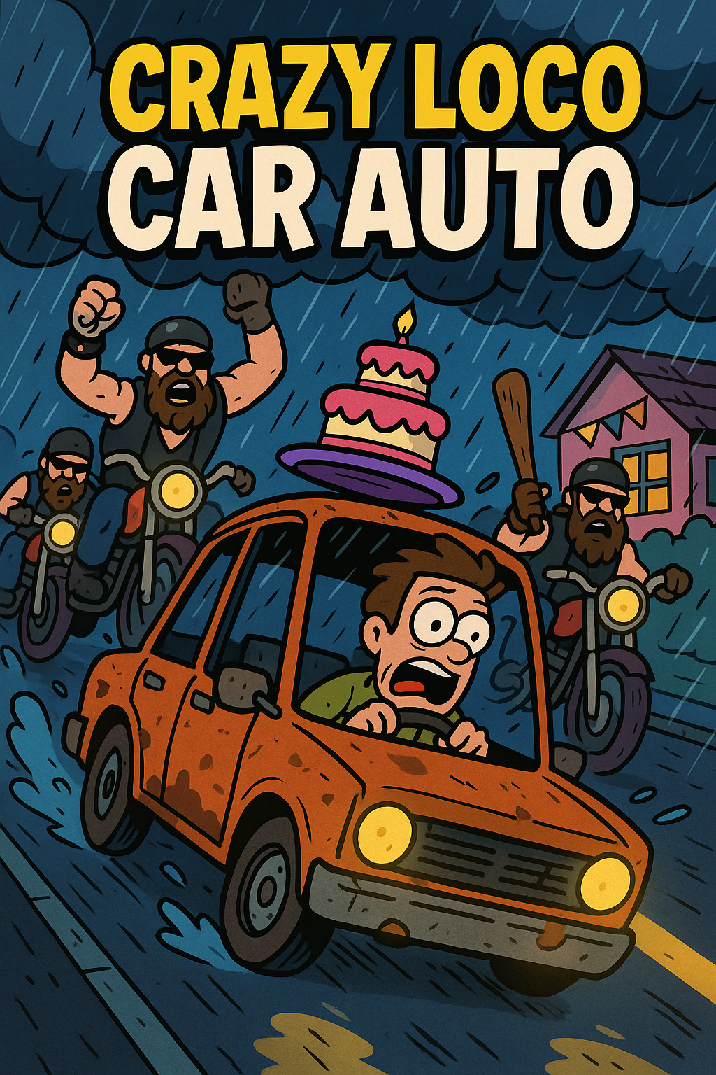 Crazy Loco Car Auto by Catrin