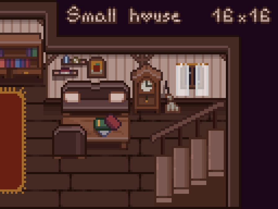 Small house pixel tileset (16x16) by kitofi