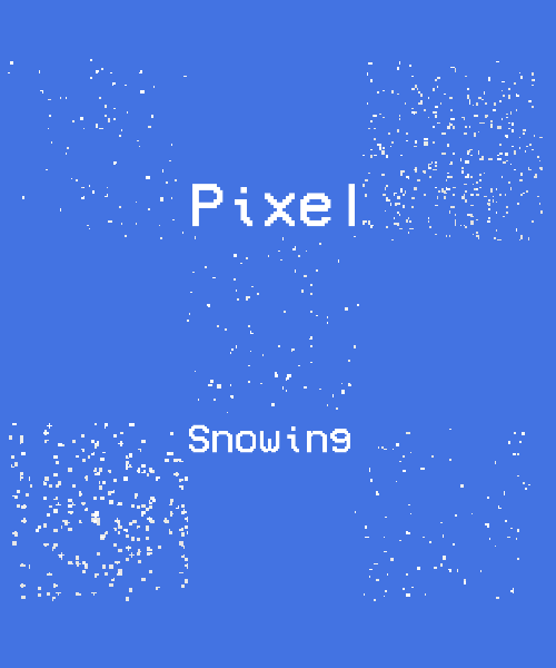 Pixel Snowing by Grappe