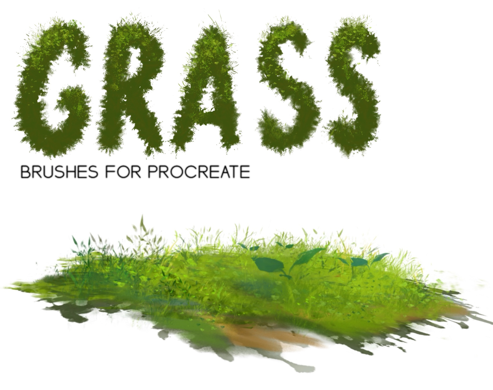 Grass Pack - Brushes for Procreate by MrRogersArt