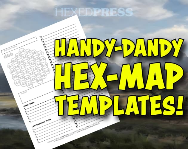 Handy-Dandy Hex-Map Templates by Hexed Press