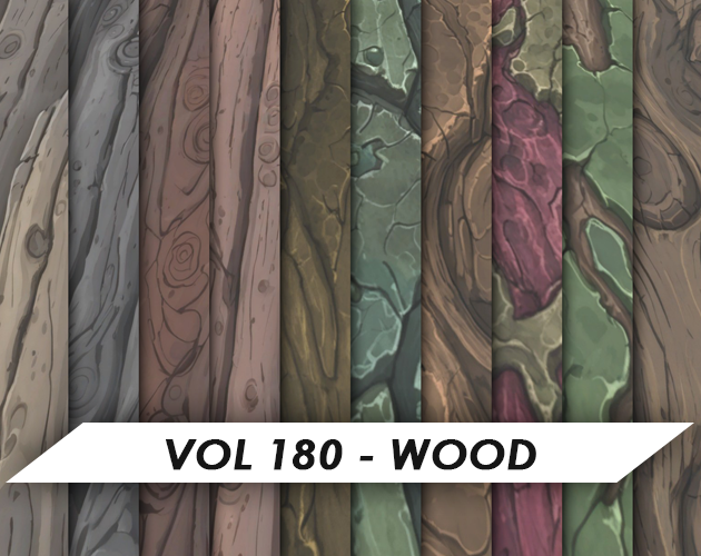 Stylized Textures – Vol 180 – Wood by oleekconder