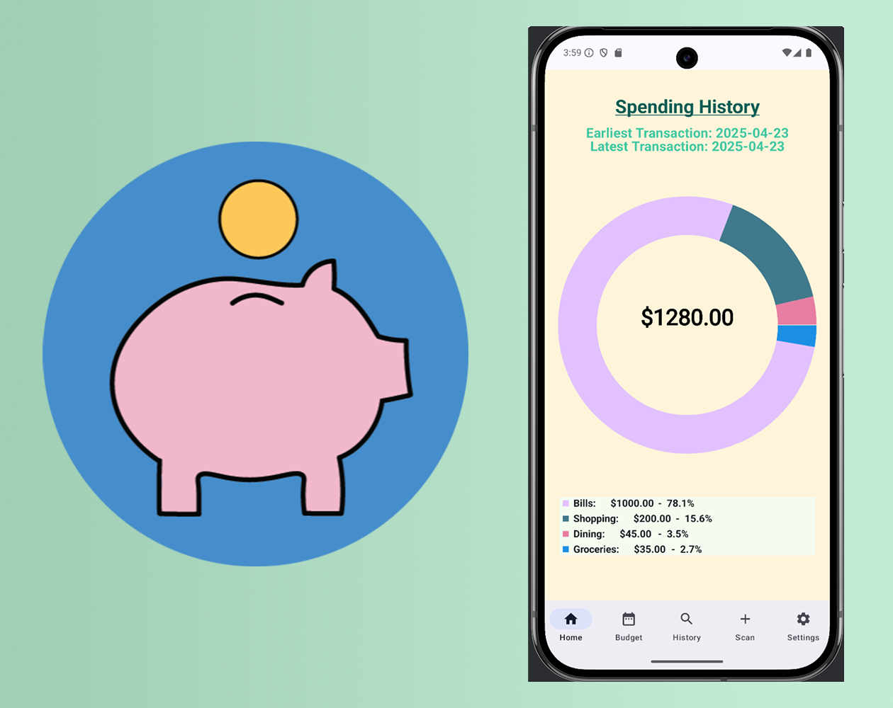 Budgeteer - Android App by Jonah Andrews