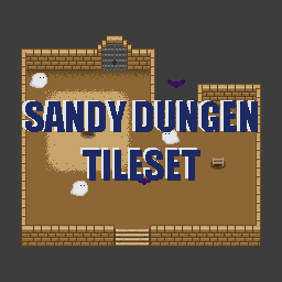 16x16 Sand Dungeon Tileset by TheSavvyCow
