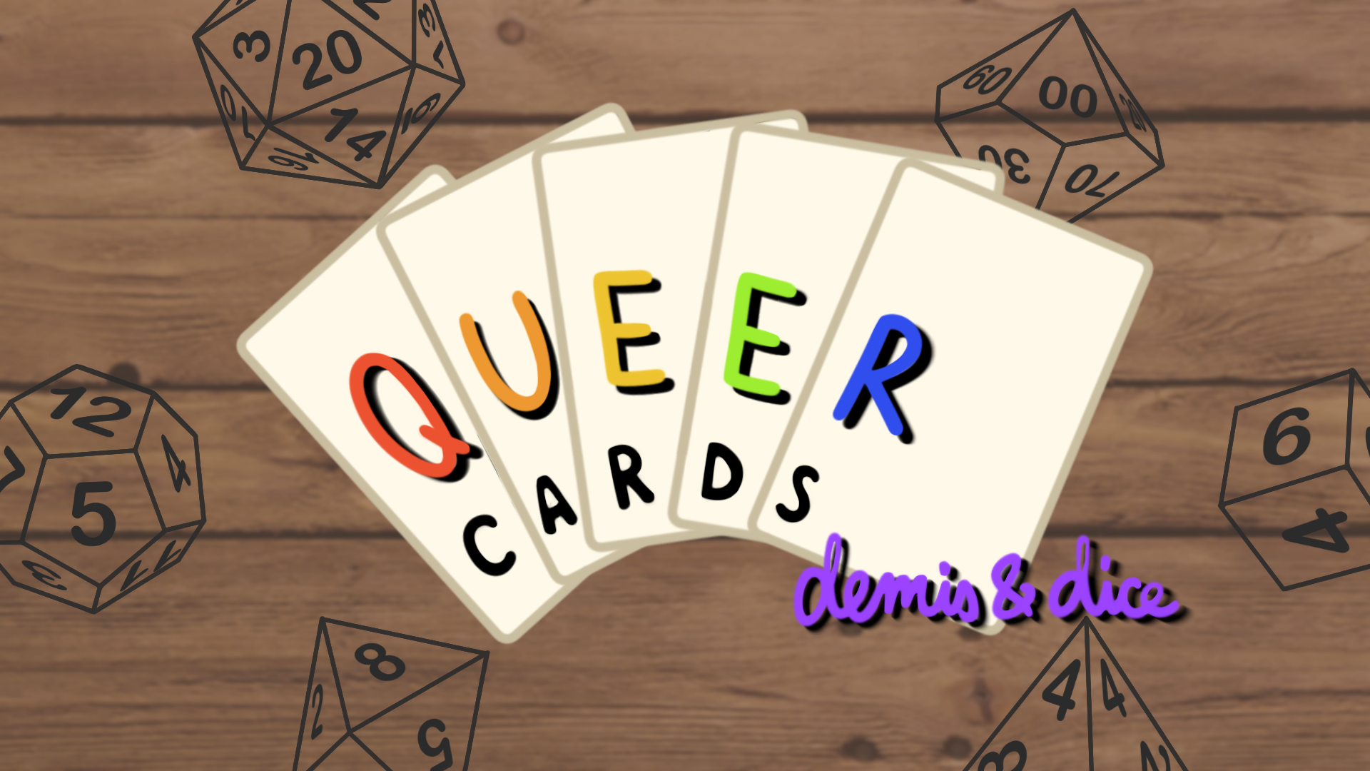 Queer Cards: Dice and Demis by Shou
