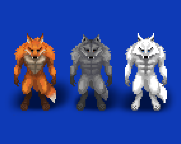 furry character animated pixel art by KatarzynaMroz