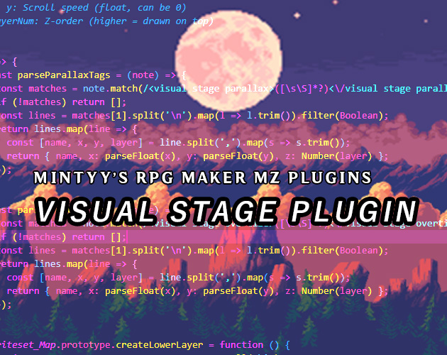 Visual Stages Plugin - RPG Maker MZ by Mintyy Works Rosetta