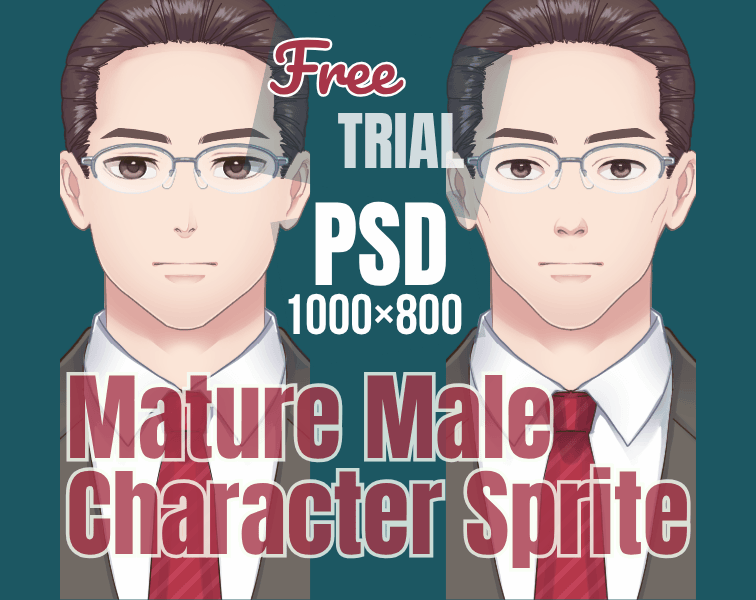 [Sprite] Mature Male Character (PSD, Trial Version) - Release ...
