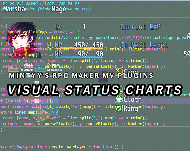 Visual Status Charts - RPG Maker MV Plugin by mintyyworks