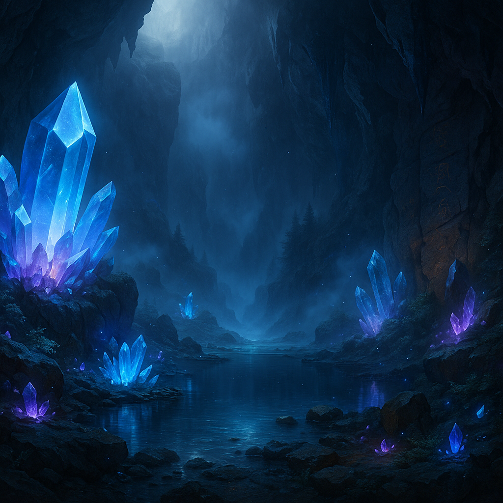 Hidden Crystal Cave by Mustafa's 4K Art Vault