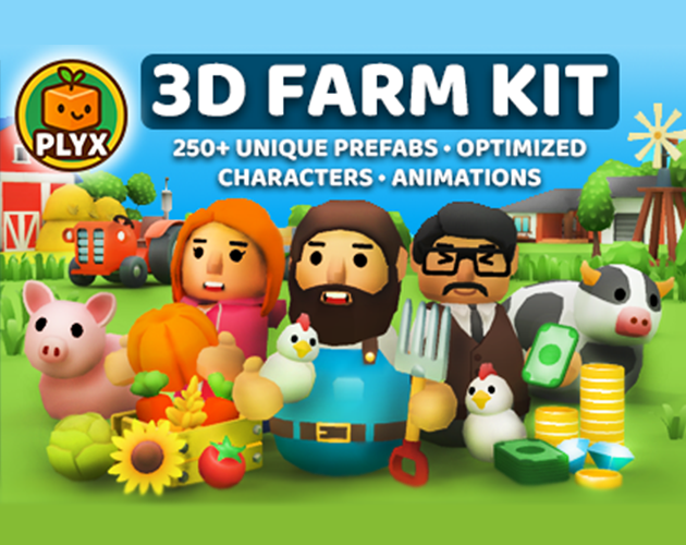 Farm Kit 3D: Complete Pack [Characters Demo] by PLYX