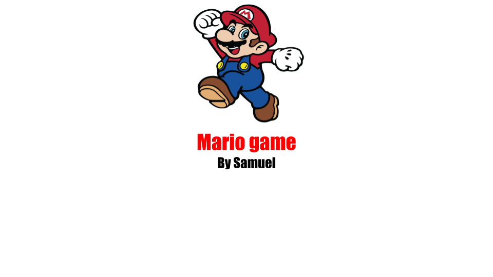 sam mario game by samsonite123