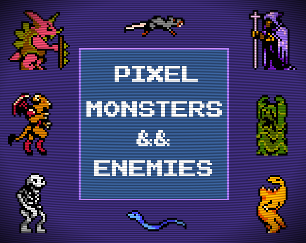 Pixel Monsters & Enemies Asset Pack by elesrech
