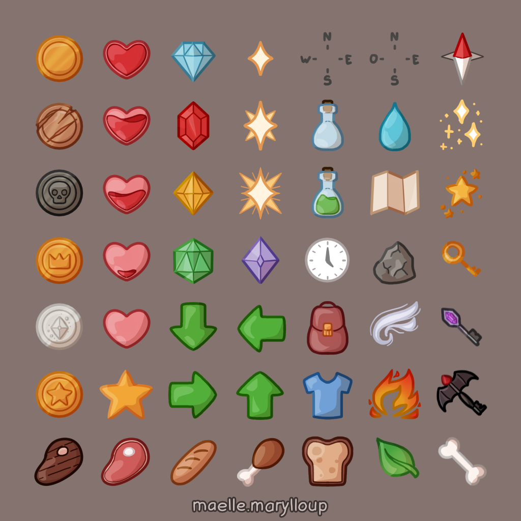 RPG cutie icons by MaelleMarylloup