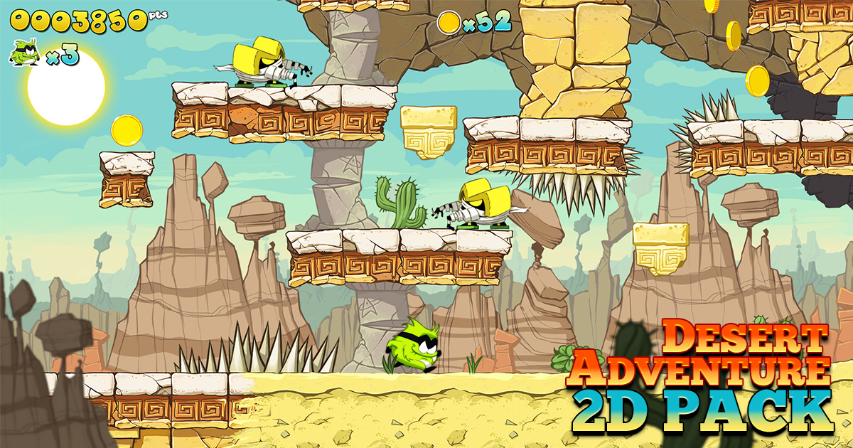 Desert Adventure 2D Pack by Philippe Dessoly