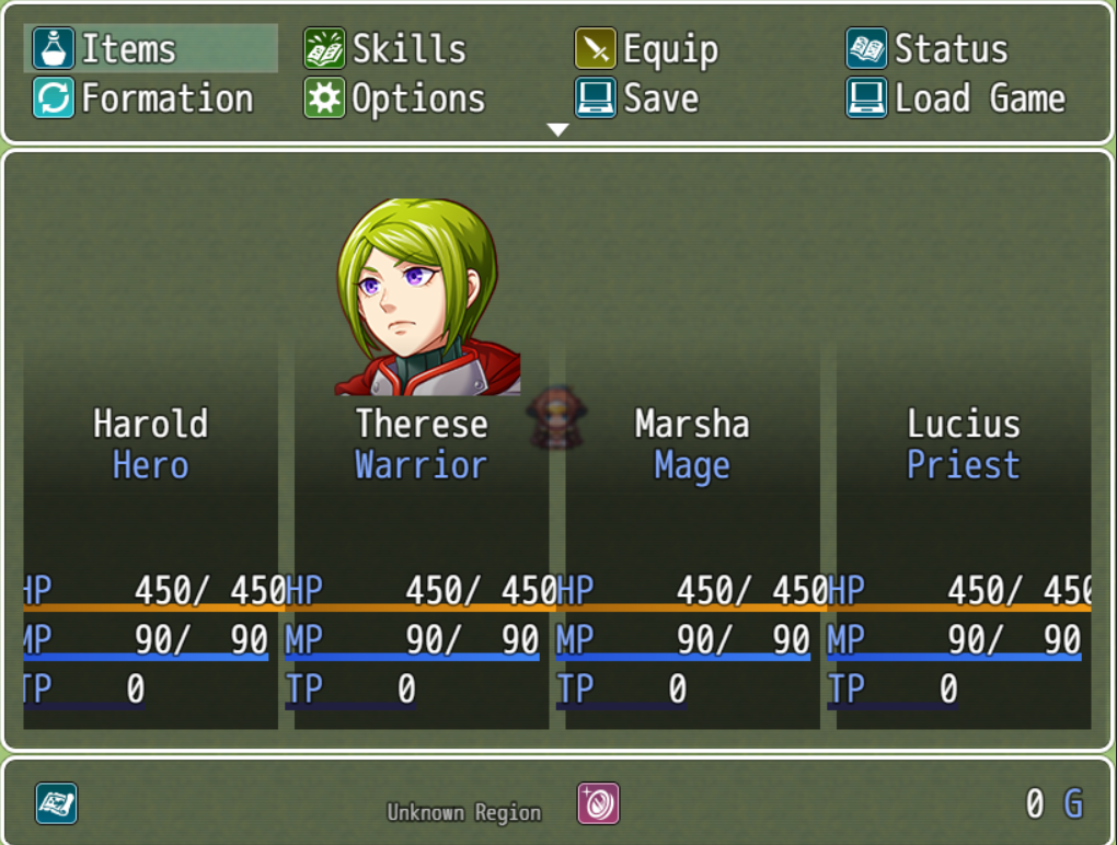 [RPG Maker] WYSIWYG UI Editor - Main Menu by Aerosys