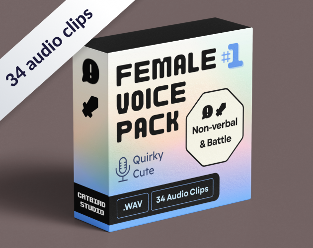 Female Voice Pack #1 - Non-verbal & Battle by Catbird Studio