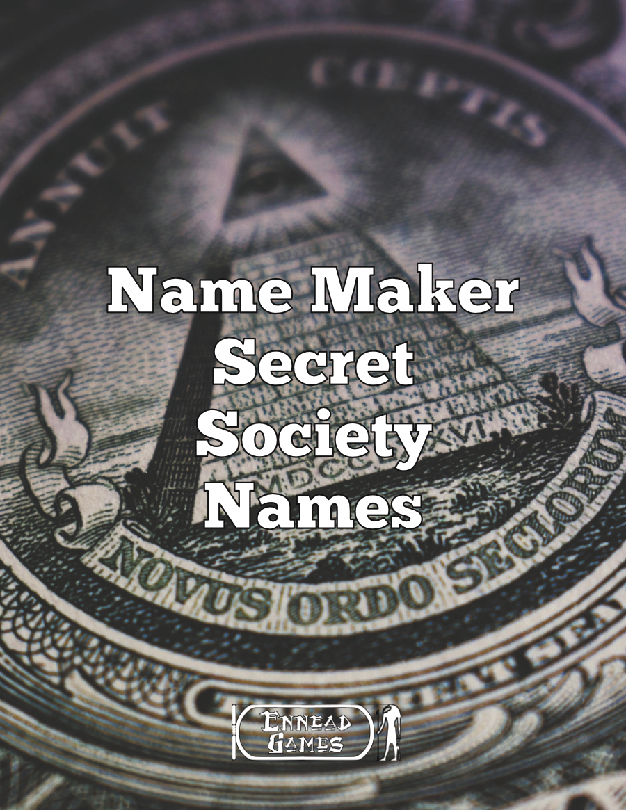 Name Maker Secret Society Names by Ennead Games