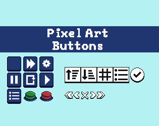 Buttons Pixel Art by Chotto Inc