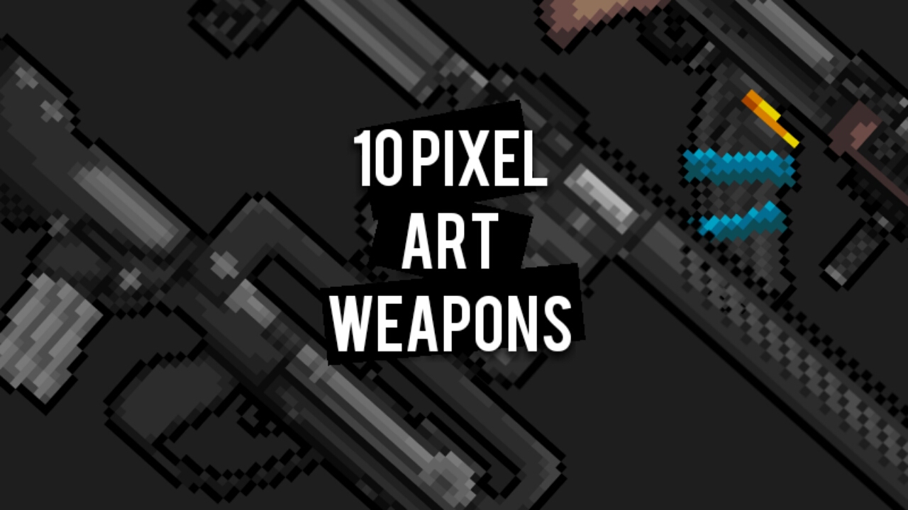 2D Pixel Art Weapons Pack by Fulanitox