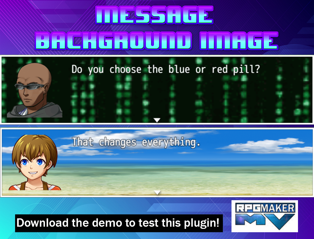 Message Background Image Plugin RPG Maker MV by EroiK StyLeR