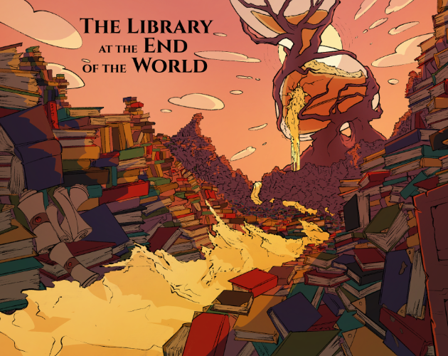 The Library at the End of the World by roshellepixelle