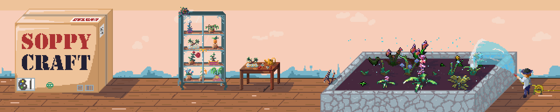 Growing Plants Pixel Pack — Farming Crops (Pixel Art, 32x32) by Soppycraft