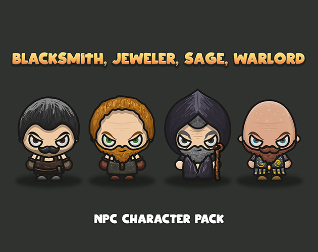 Free NPC Character Pack by Free Game Assets (GUI, Sprite, Tilesets)