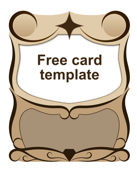 Fantasy card template by Celyanae