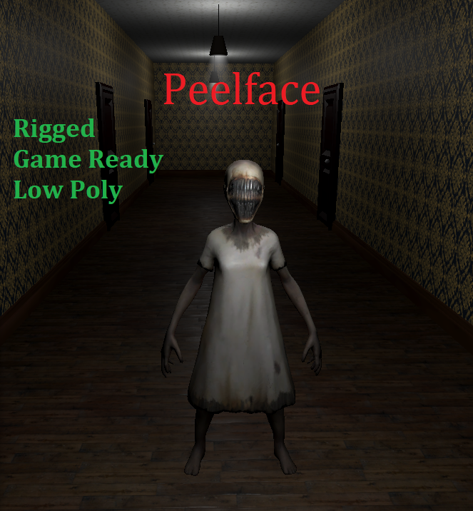 Peelface 3D Horror Character/Monster Rigged by TerrorTalesProductions