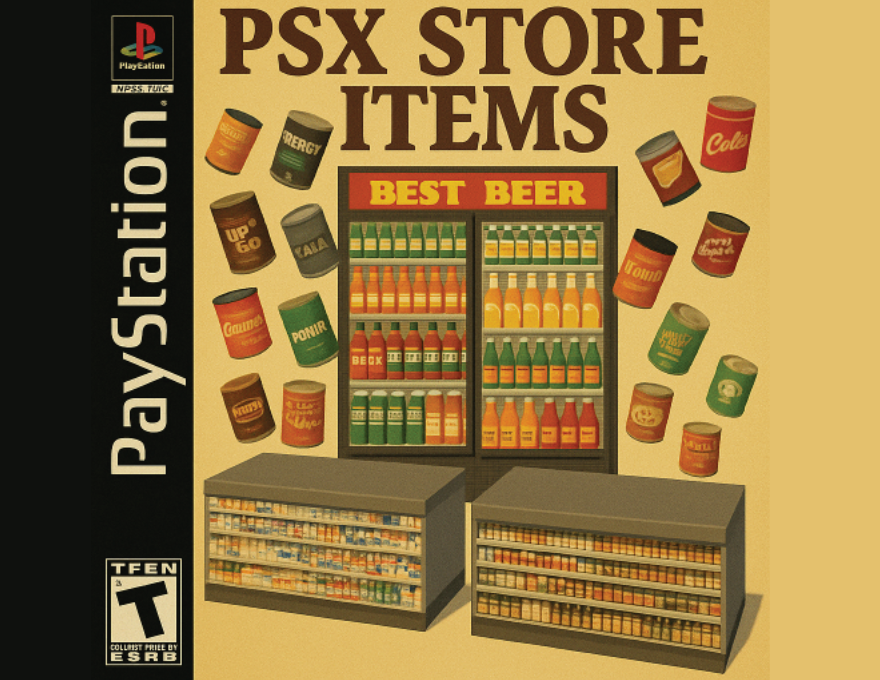 PSX Store Item Pack by VHSPSX