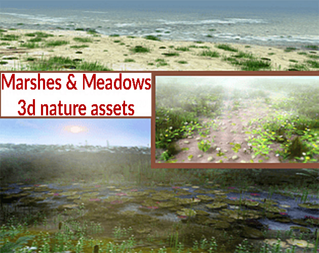 3d 'Marshes & Meadows' model pack by Matthew L. Hornbostel