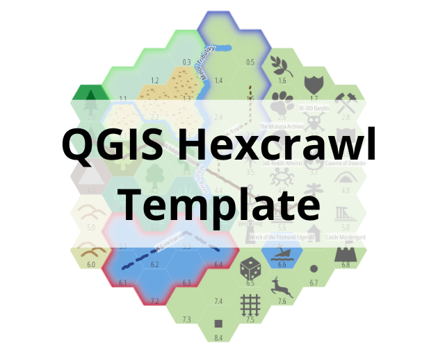 Simplifications & bug fixes - QGIS Hexcrawl Template by idraluna-archives