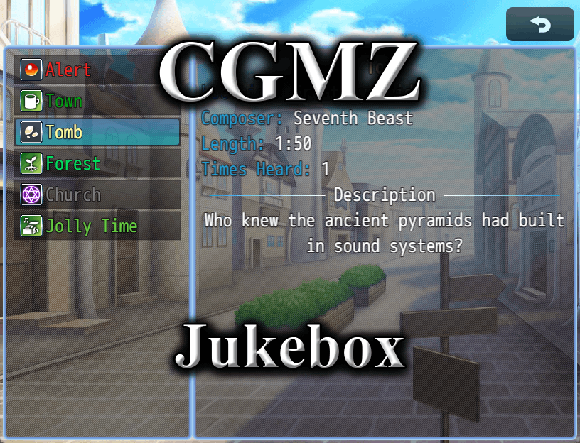 [CGMZ] Jukebox for RPG Maker MZ by Casper Gaming
