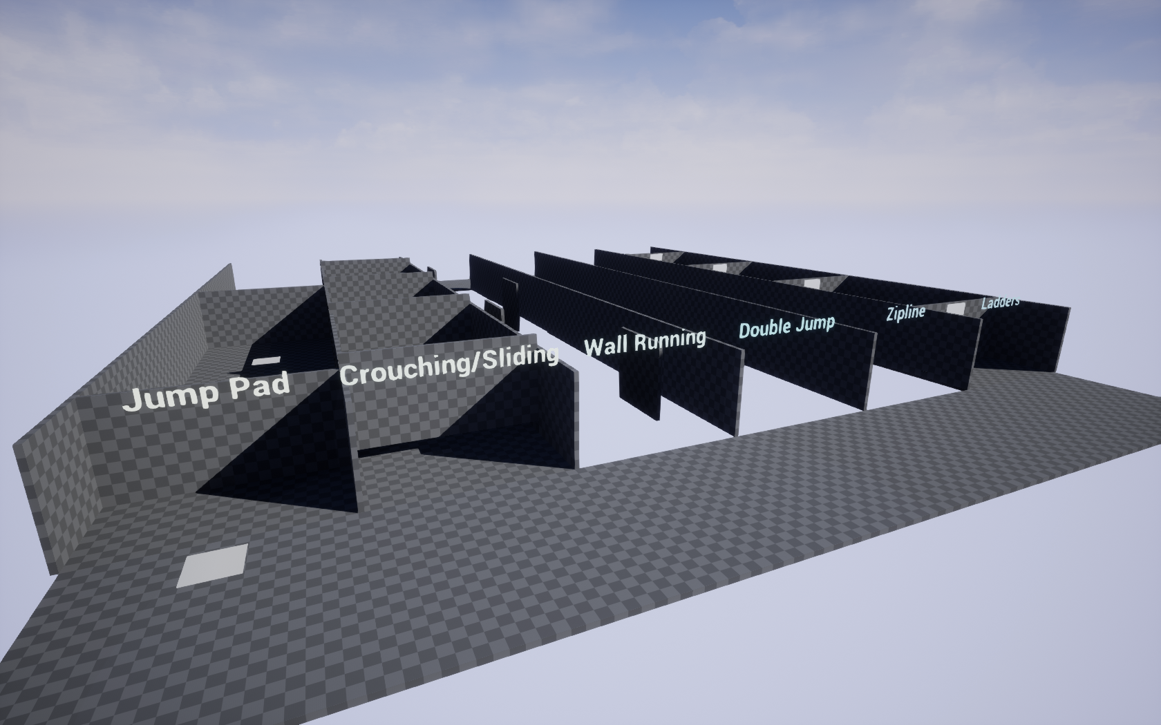 First Person Parkour Character Template (UE4 Blueprint) by Kero Games