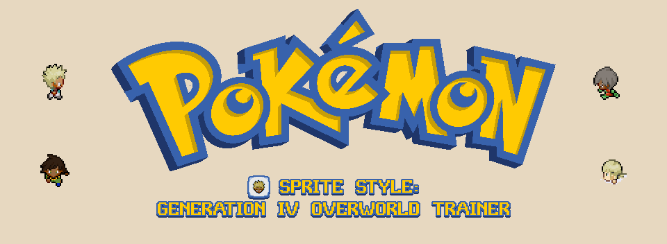 Pokémon Gen. 4 Trainer Sprite by Jordan Bunke
