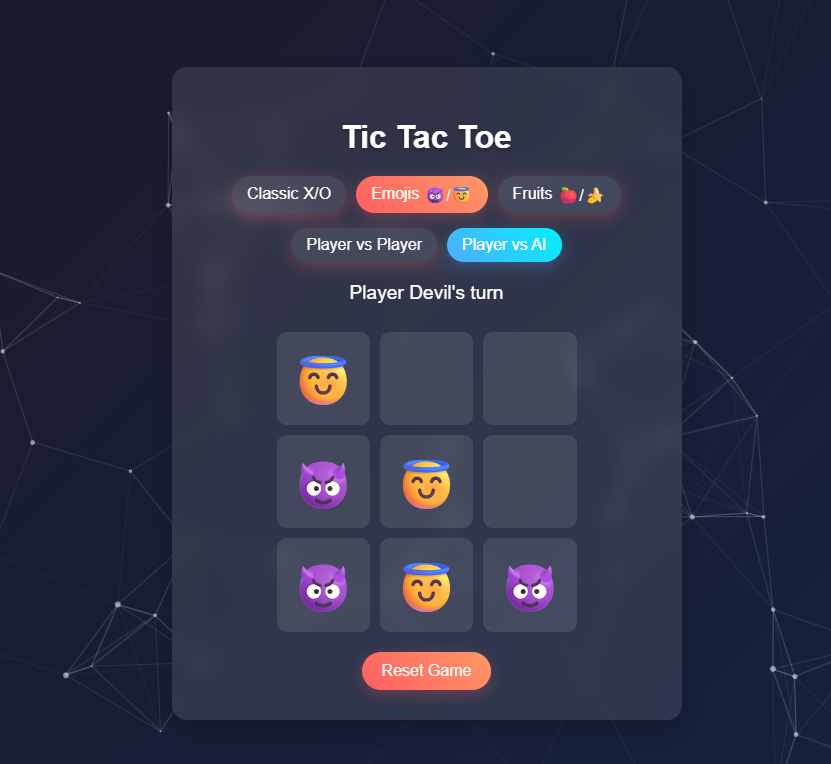 Animated Tic Tac Toe by nomo