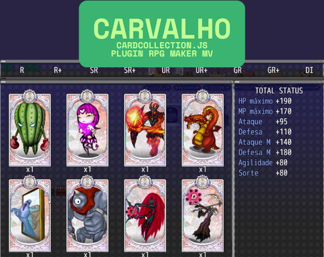 Carvalho Card Collection Plugin for RPG Maker MV by ...