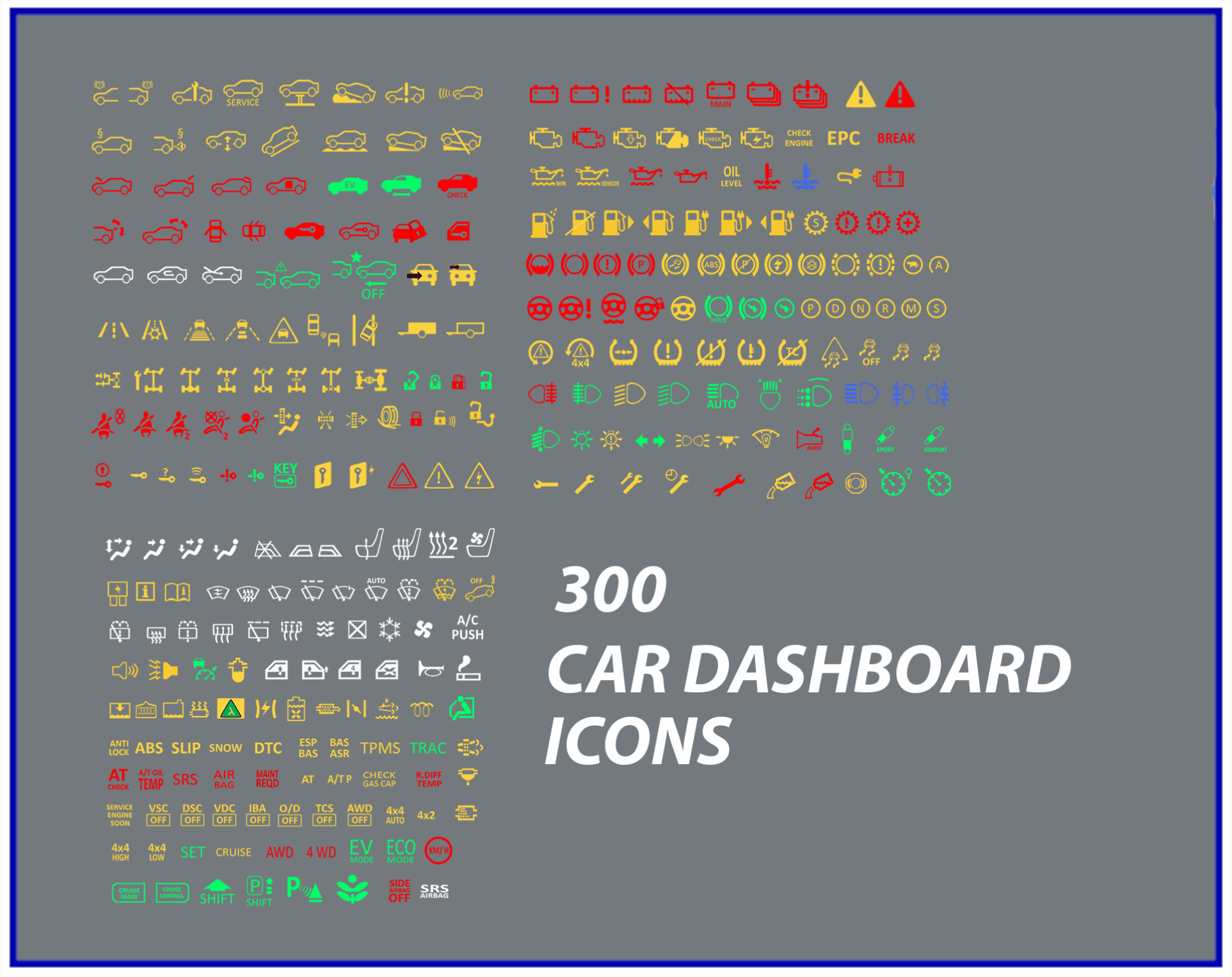 Release of Car Dashboard Icons - Car Dashboard UI by VerzatileDev