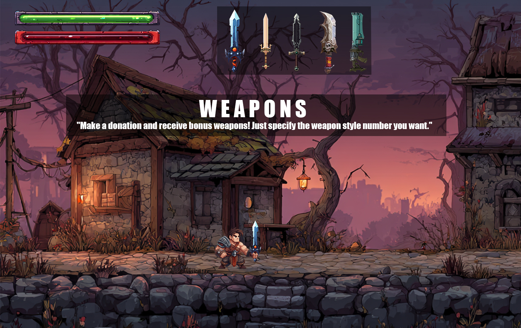 FREE 2D Sword/Gun Asset Pack by Sheddy