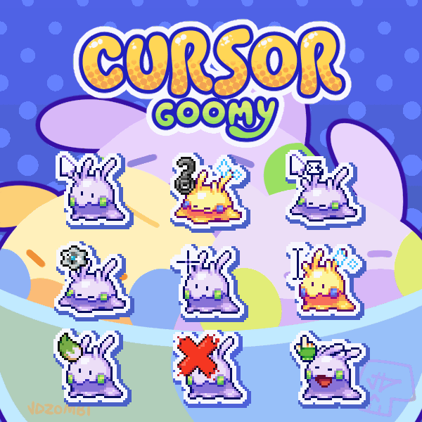 🍧 Goomy - Animated Cursor Pack 🍮 by JDZombi